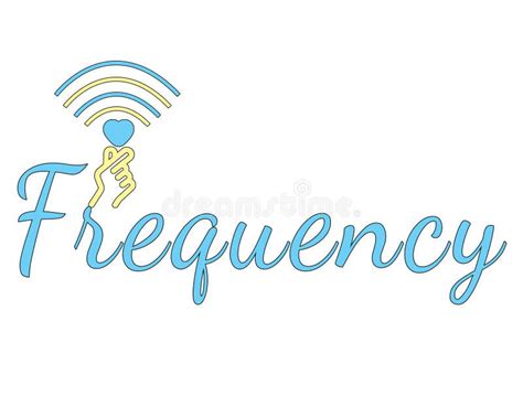 Love Frequency Text And Design With Symbol Love Frequency Text And