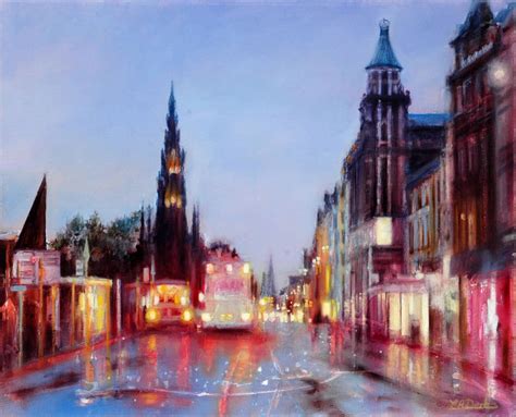 Princes Street Reflections Edinburgh Lesley Anne Derks