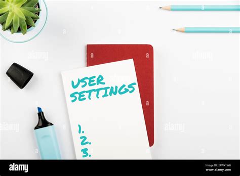 Text Showing Inspiration User Settings Business Overview Configuration