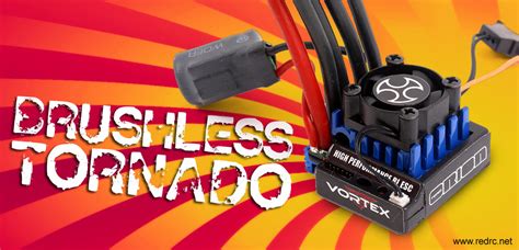 Red RC Brushless Tornado Team Orion Vortex BL ESC
