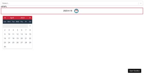 Calendar React Forked Codesandbox
