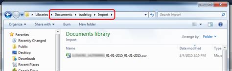 Importing From A Csv File Lightspeed Tradelog Software