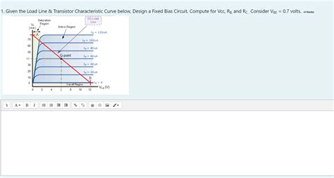 Solved 0 7 Volts 4 Marks 1 Given The Load Line And