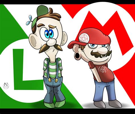 Mario And Luigi Hotdiggedydemon By N Steisha25 On Deviantart