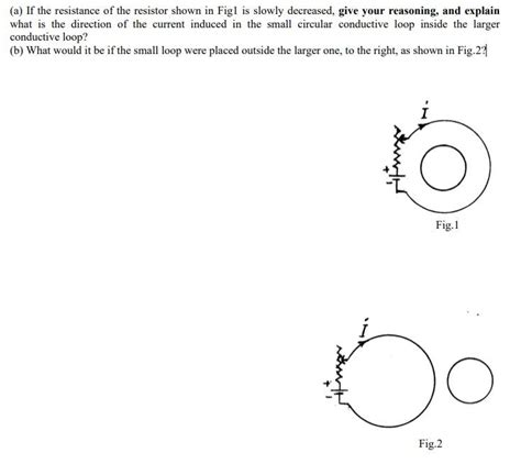 Solved A If The Resistance Of The Resistor Shown In Fig1 Chegg Com