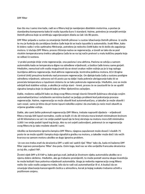 Dpf Filter Pdf