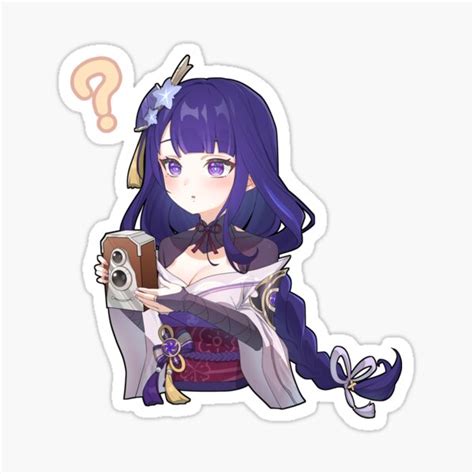 Shogun Raiden Sticker Sticker For Sale By Xemiya Redbubble