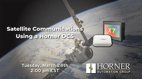 Satellite Communications Using Horner Ocs Horner Automation