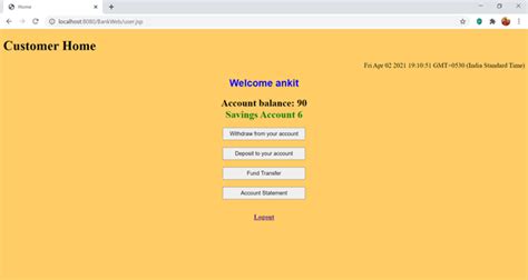 Github Dkg156bank Management System Using Jsp And Servlets Bank Management System Made Using