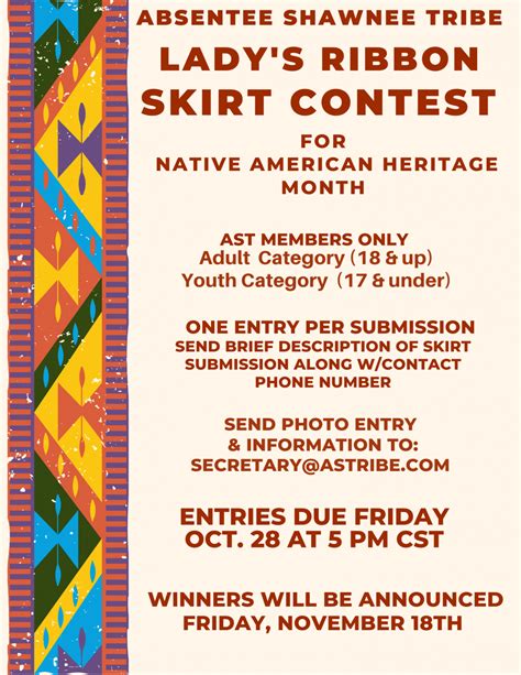 Ast Ladys Ribbon Skirt Contest Absentee Shawnee Tribe