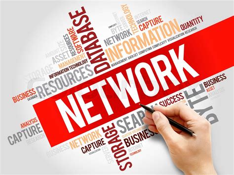 Network Word Cloud Stock Image Colourbox