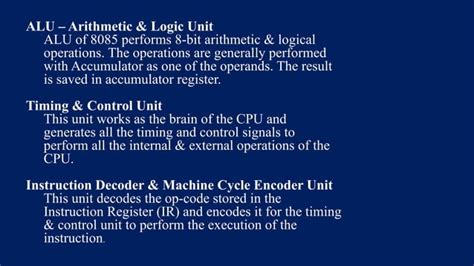 Microprocessor 8085 Architecture With Functional Block Diagrampptx