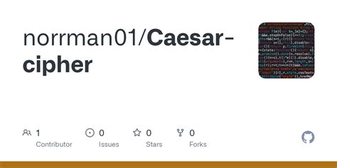 GitHub Norrman01 Caesar Cipher