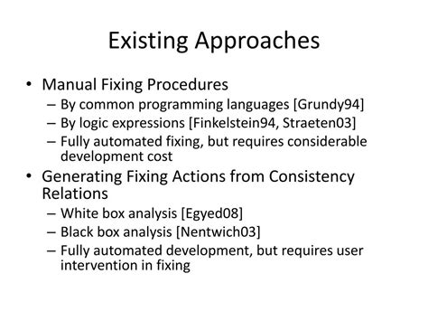 Ppt Supporting Automatic Model Inconsistency Fixing Powerpoint Presentation Id2098035