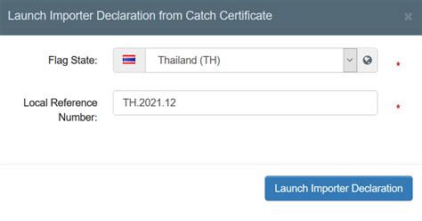 Importer Declaration