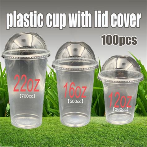 100pcs Dabba Cup 8oz 12oz 16oz 22oz Plastic Pp Y Cup With Lids Set 95mm For Milktea Plastic