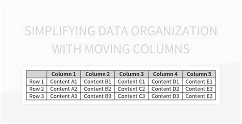 Simplifying Data Organization With Moving Columns Excel Template Free Download Pikbest