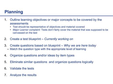 Writing Test Questions Ppt