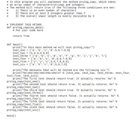 using the file prolog copy py define the method