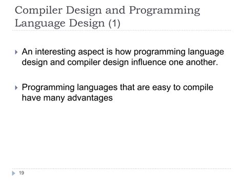 Ppt Compiler Design History Structure And Optimization In Programming Languages Powerpoint