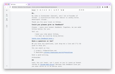 Why Monospaced Fonts In Difree Difree A Distraction Free Writing App