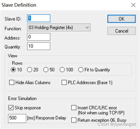 Modbus Slave和modbus Poll的使用说明 Csdn博客