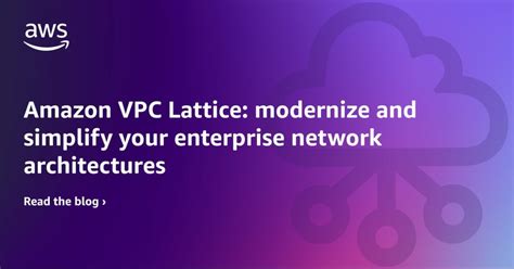 Amazon VPC Lattice Networking Content Delivery