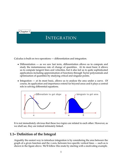 SOLUTION Integration Notes Lecture 1 Studypool