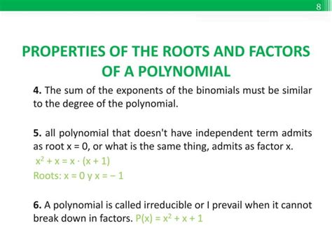 Roots Of Polynomials Pptx