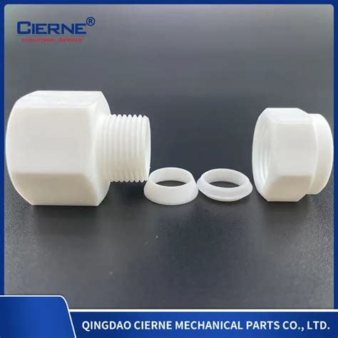 Ptfe Tube Fitting Adaptor Male Straight China Factory Ptfe Single