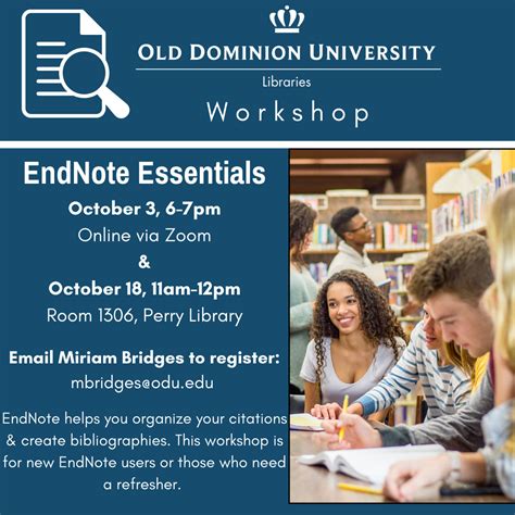 Odu Libraries Workshop Endnote Essentials Old Dominion University