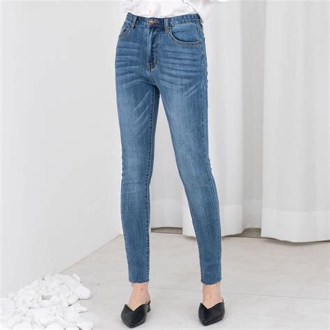 Onm 슬림핏 디자인 보정 깔끔 편안한 여성청바지 디테일