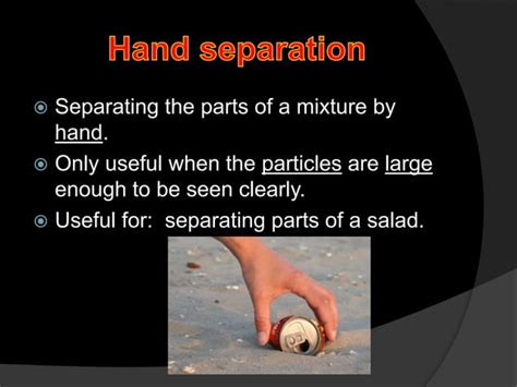 Ways Of Separating Components Of A Mixture PPTX Chemistry Science