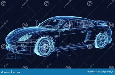 Visual Representation Of Car S Intricate Details In An Infographic