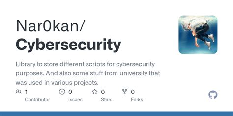 GitHub Nar0kan Cybersecurity Library To Store Different Scripts For Cybersecurity Purposes