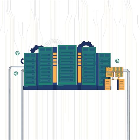 Premium Vector Cyber Security Data Protection Cloud Servers And Data