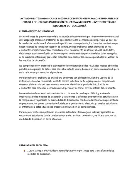 Proyecto De Practica Docente Pdf