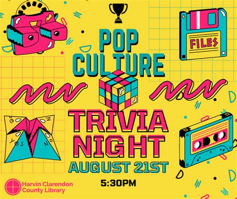Trivia Night Pop Culture Clarendon County Chamber Of Commerce