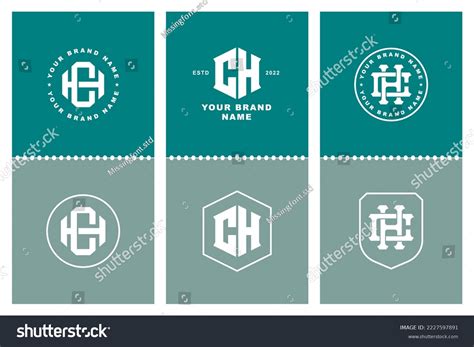 Monogram Collection Letter Ch Hc Badge Stock Vector Royalty Free 2227597891 Shutterstock