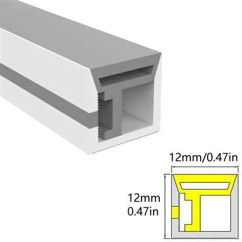S1212 Side Glow Silicone Led Diffuser Tube For 5mm Light Strips
