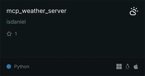 Weather Mcp Server Glama