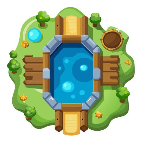 Elevate Your Game Design With Premium Water And Grass Vector Tiles
