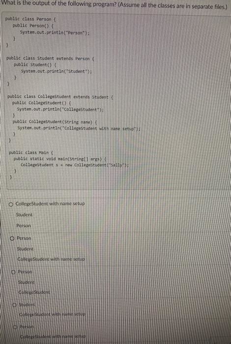 solved what is the output of the following program assume