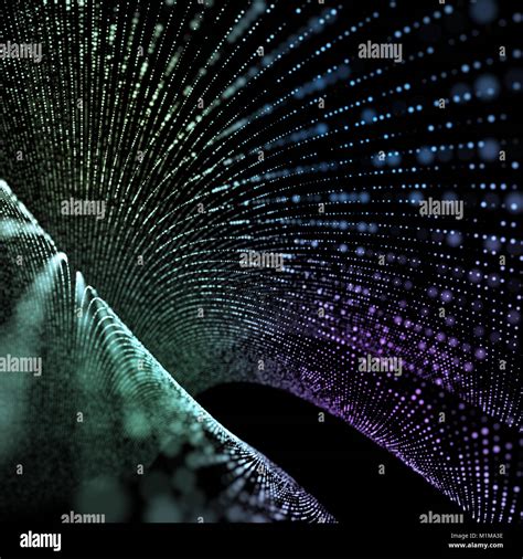 data technology abstract futuristic 3d illustration big data