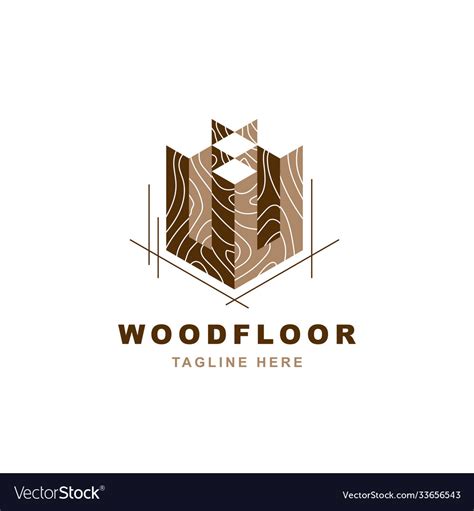 Wood Logo With Letter X Shape Royalty Free Vector Image