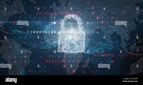 Image Of Cyber Security Concept Icons And Data Processing Over Hand