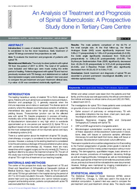 Pdf Images In Medicine Double Gibbus Due To Spinal Tuberculosis Dr