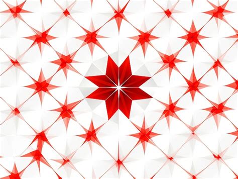 Premium Photo Red Geometric Structures Design White Background AI Generated