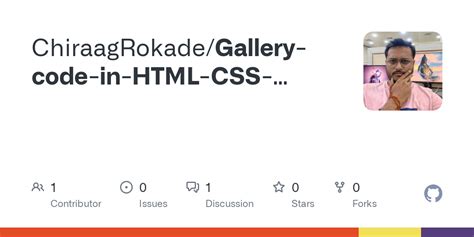 GitHub ChiraagRokade Gallery Code In HTML CSS JavaScript
