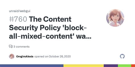 The Content Security Policy Block All Mixed Content Was Delivered Via A Element Outside The